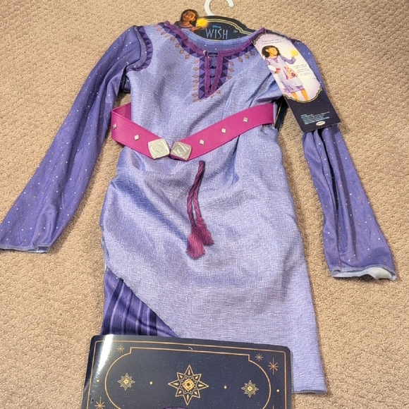 Disney | Costumes | Disney Wish Princess Girls Purple And Pink Dress Up ...